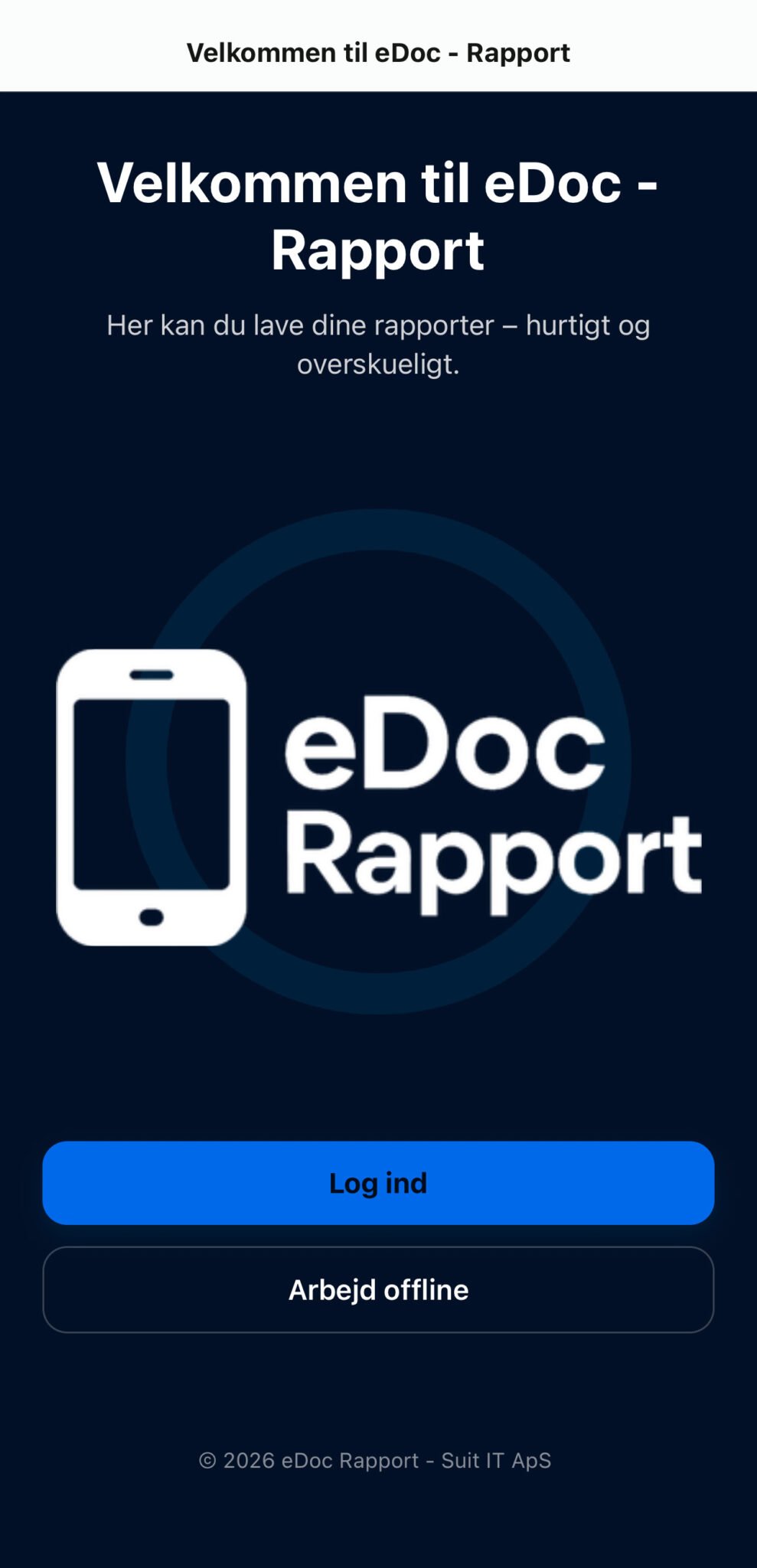 eDoc Rapport – Mobil rapporterings-app til skadeservice ...