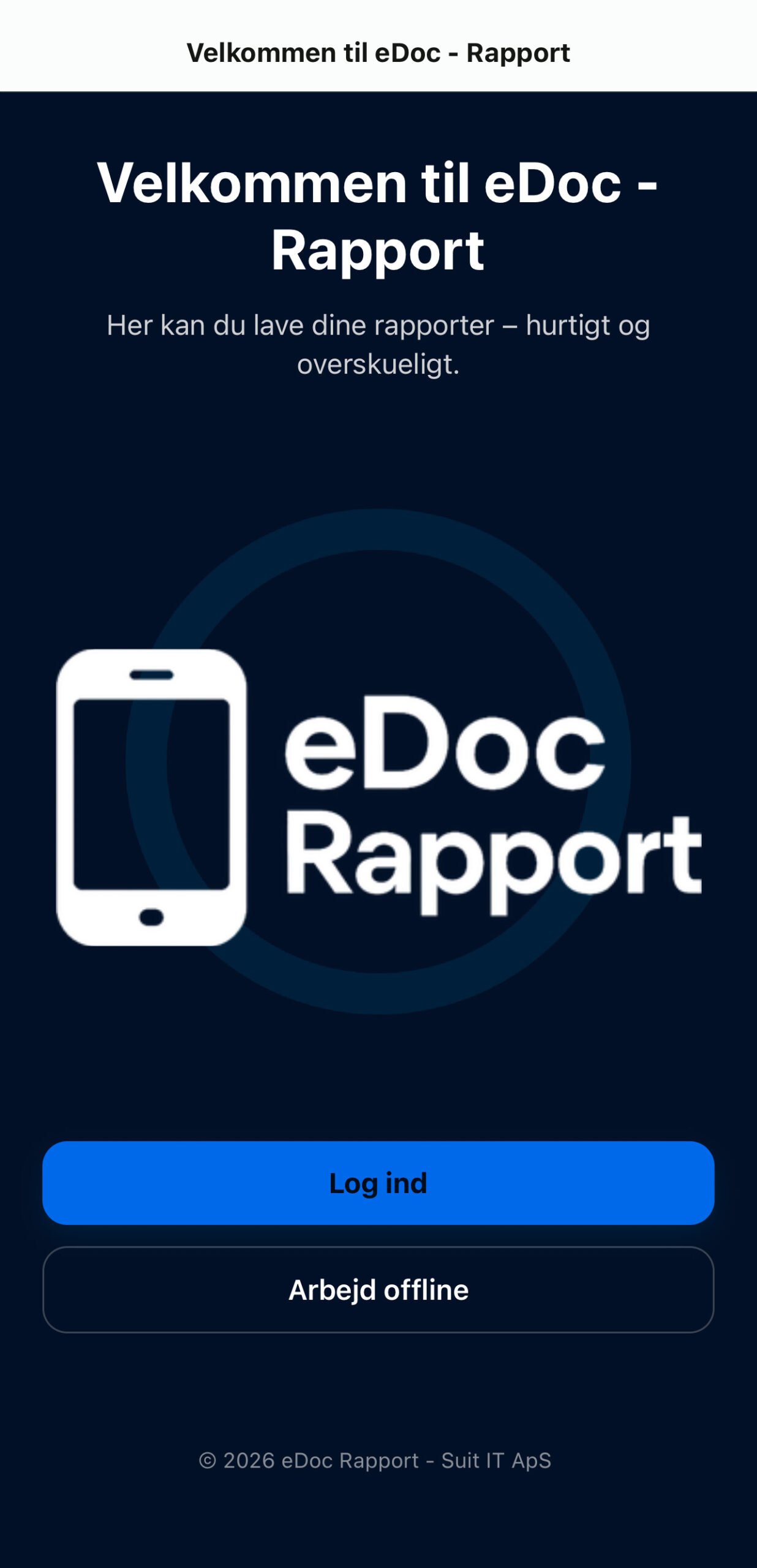 eDoc Rapport – Mobil rapporterings-app til skadeservice ...