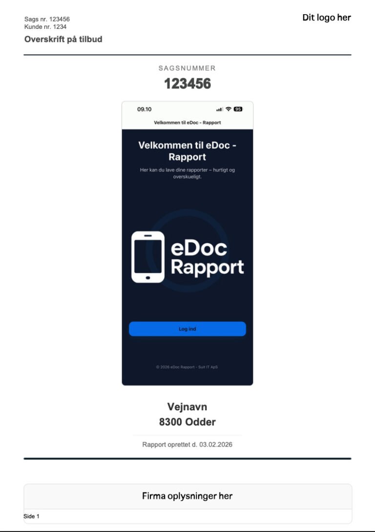 eDoc Rapport – Mobil rapporterings-app til skadeservice ...